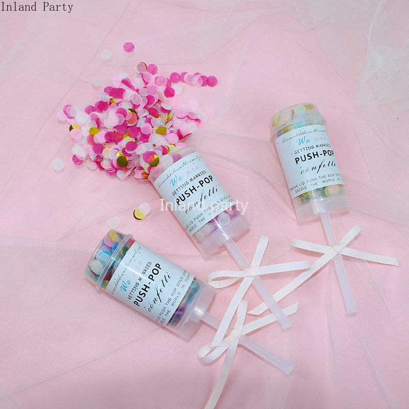 1 Set Push Pop Confetti Push Poppers voor Bruiloft... – Vicedeal