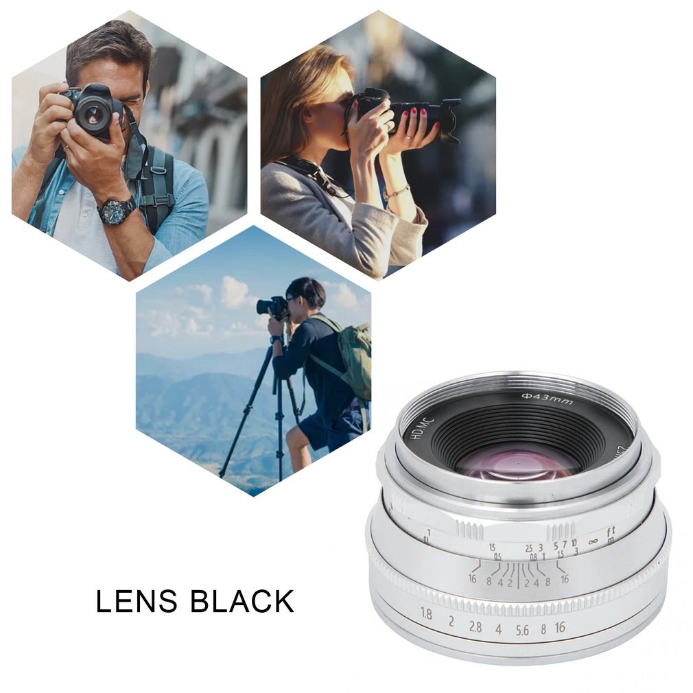 F1.8 Manual Focus Lens Large Aperture Mirrorless C... – Grandado