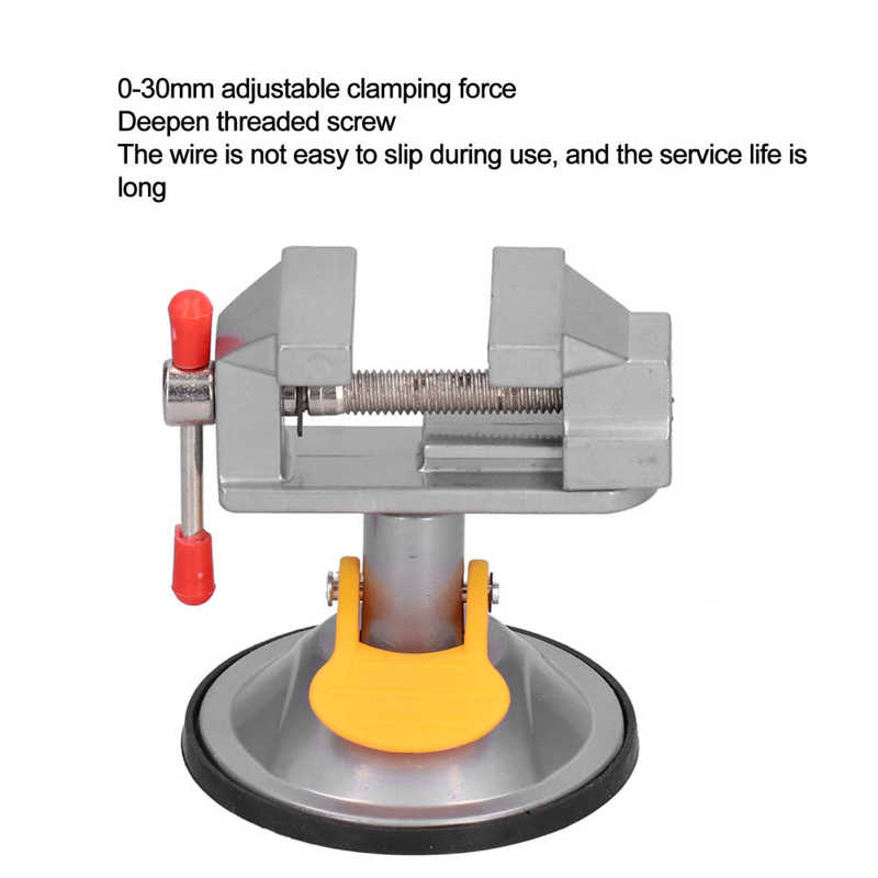 Suction Cup Mini Vise 45# Steel 360 Degree Rotatio... – Vicedeal