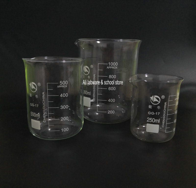 3pcs/set 250ml/500ml/1000ml Glass Beaker Borosilic... – Vicedeal