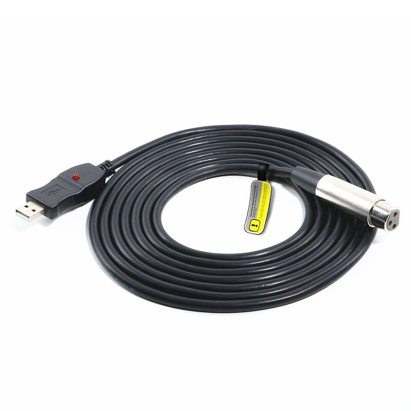 Cabo de gravação de microfone usb para xlr, cabo d... – Vicedeal
