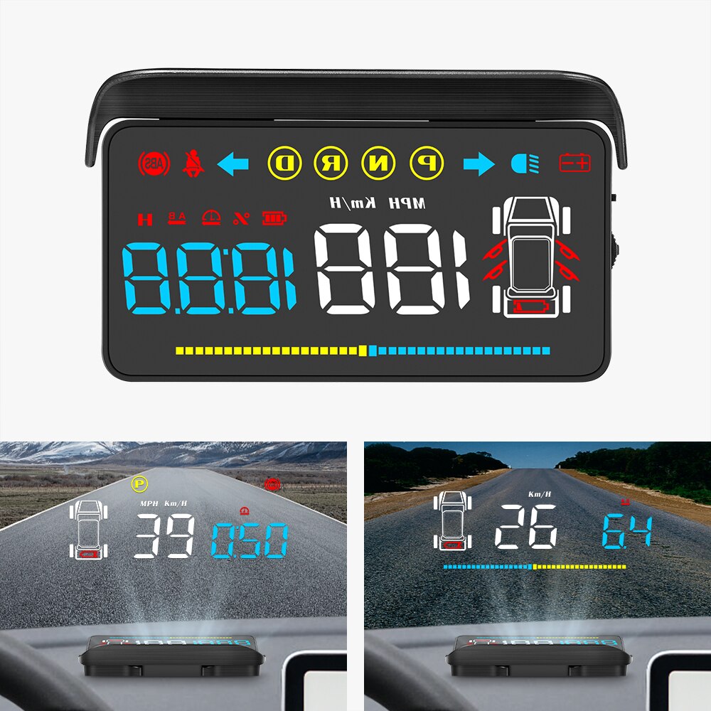 HUD E100 Head Up Display Speed Projector Speedomet... – Grandado