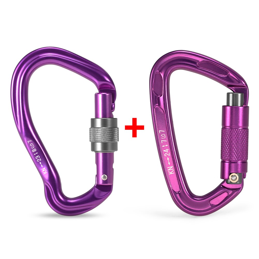 D Shape Buckle 23KN Twist Gate Carabiner 24KN D-ri... – Grandado