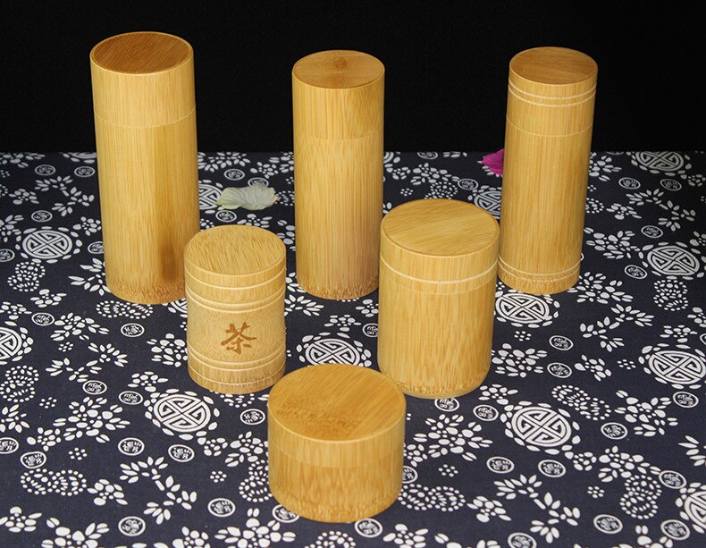 1PC Bamboo Tea Cans Jars for Storage Container Bam... – Vicedeal