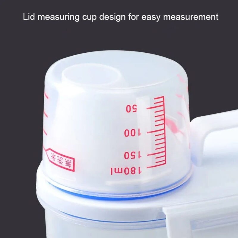 Kitchen Storage Box With Measuring Cup Moisture-pr... – Grandado