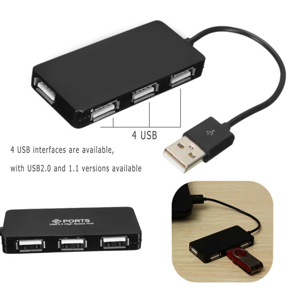 USB HUB 2,0 Adapter 4 Ports USB 2,0 Splitter High ... – Vicedeal