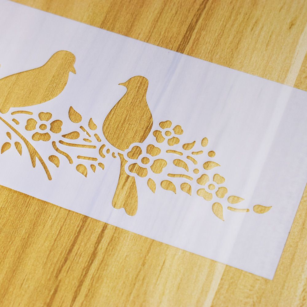 1PC Magpie Bird on Branches Shaped Reusable Stenci... – Grandado