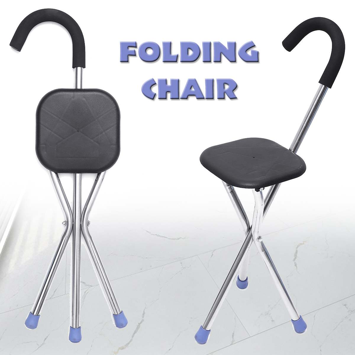 2 In 1 Portable Folding Stainless Lightweight Walk... – Grandado