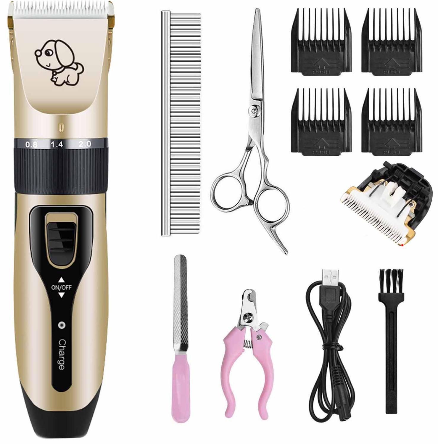 Usb Charger Low-Noise Pet Hair Trimmer Remover Cut... – Grandado