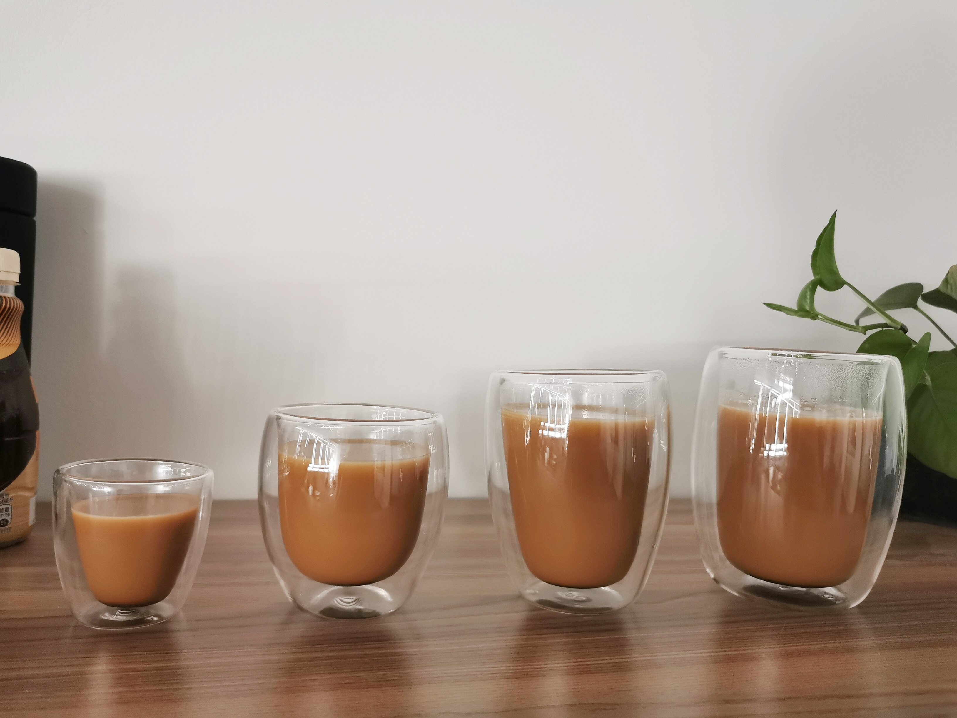 Värmebeständig dubbelvägg te glas kaffekopp dricka... – Grandado