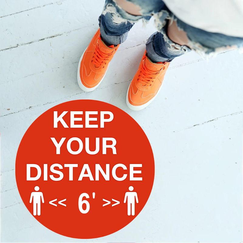 5Pcs/Set Anti-slip Self Adhesive Social Distancing... – Grandado