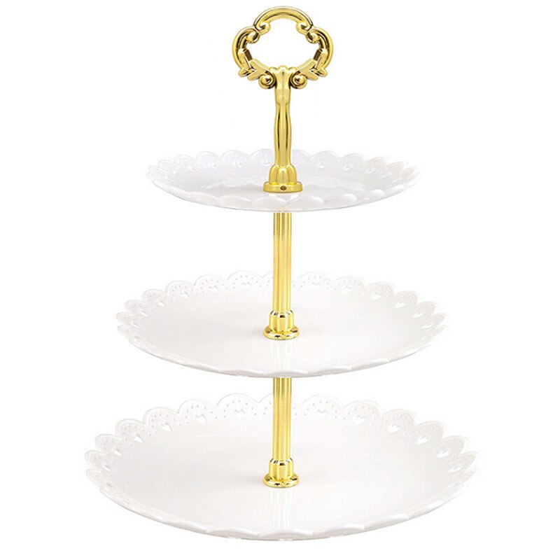 3 Tier Stand Three-layer Fruit Plate Cake Stand De... – Grandado