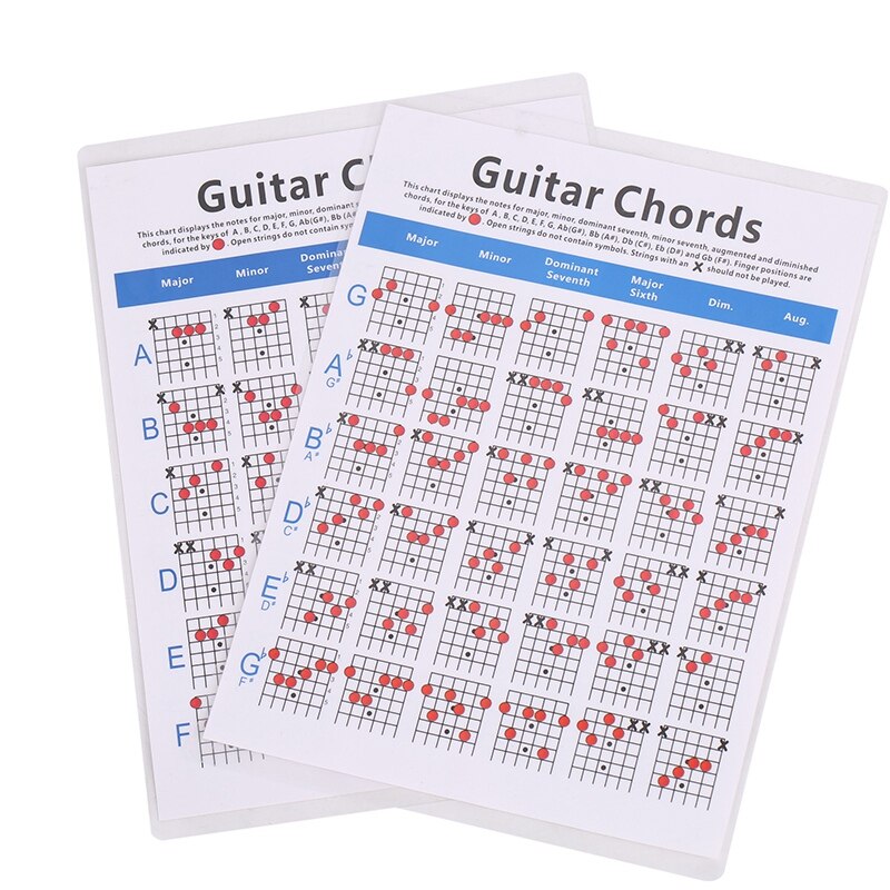 Acoustic Guitar Practice Chords Scale Chart Tool G... – Vicedeal