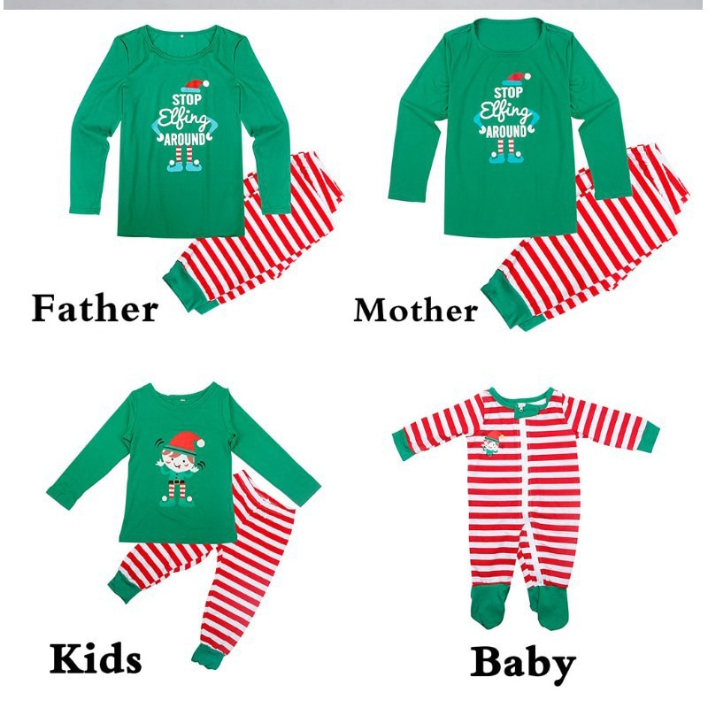 Autumn christmas pijamas family Sets christmas clo... – Grandado