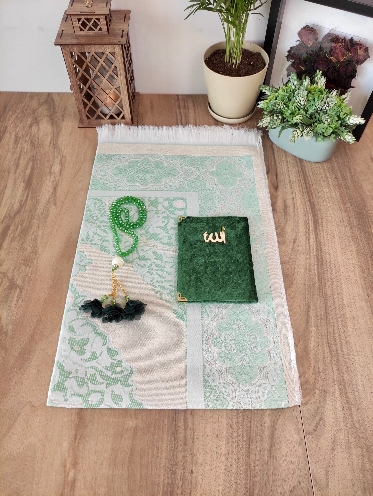 3 Pieces, Luxury İslamic Set- Yasin Book, Cotton P... – Grandado