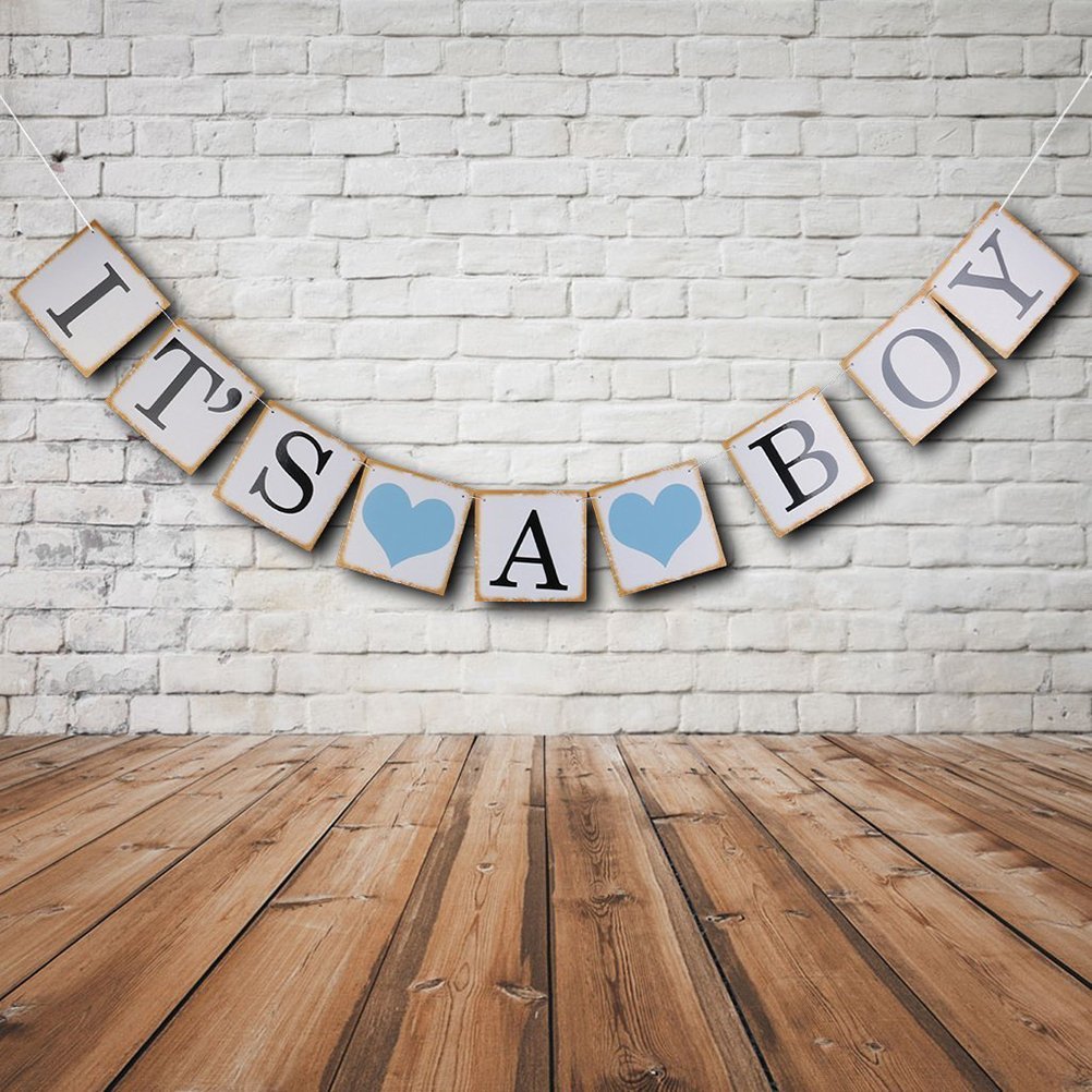 Boy Baby Shower Decorations, It is a Boy Banners, ... – Vicedeal