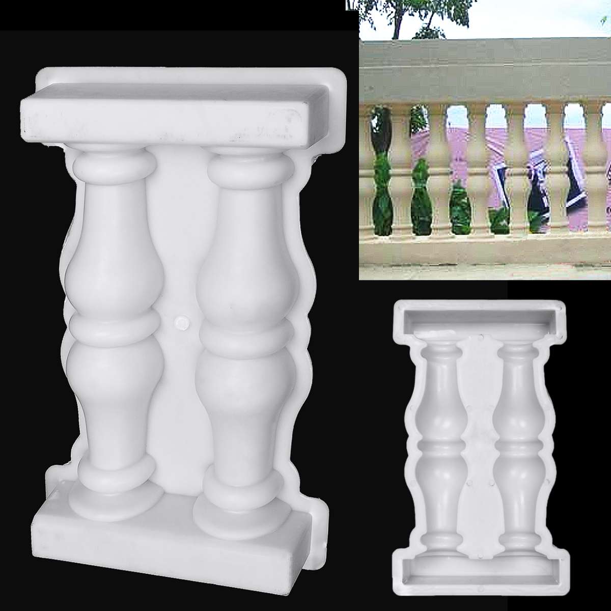 Garden Roman Column Mold Edging Stone Effect DIY C... – Vicedeal