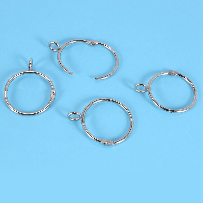 100 Pcs Openable Silver Curtain Rings Open And Clo... – Grandado