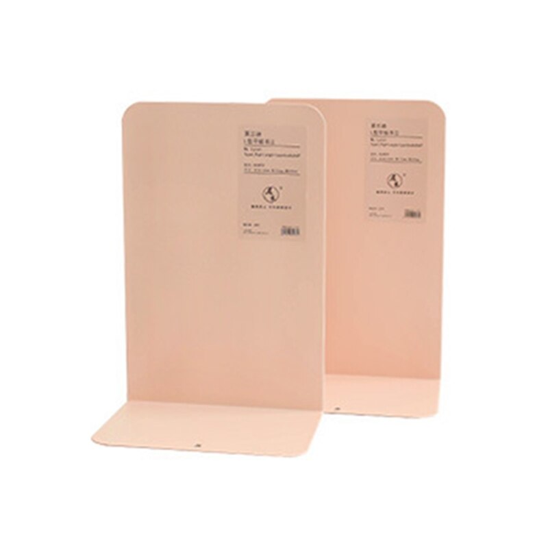 1 Pair Morandi L Shape Metal Bookends Reading Book... – Grandado