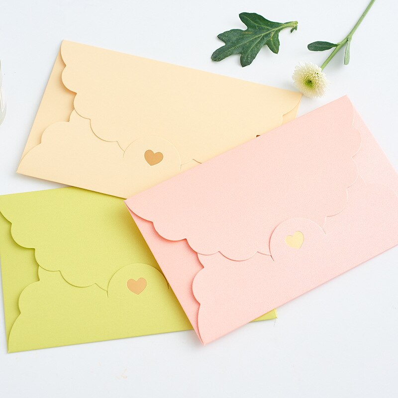 10pcs/lot Gold Stamp Heart Envelopes Letter Vintag... – Vicedeal