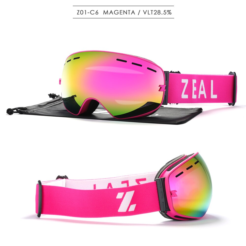 ZEAL ski goggles double layers UV400 anti-fog big ... – Grandado