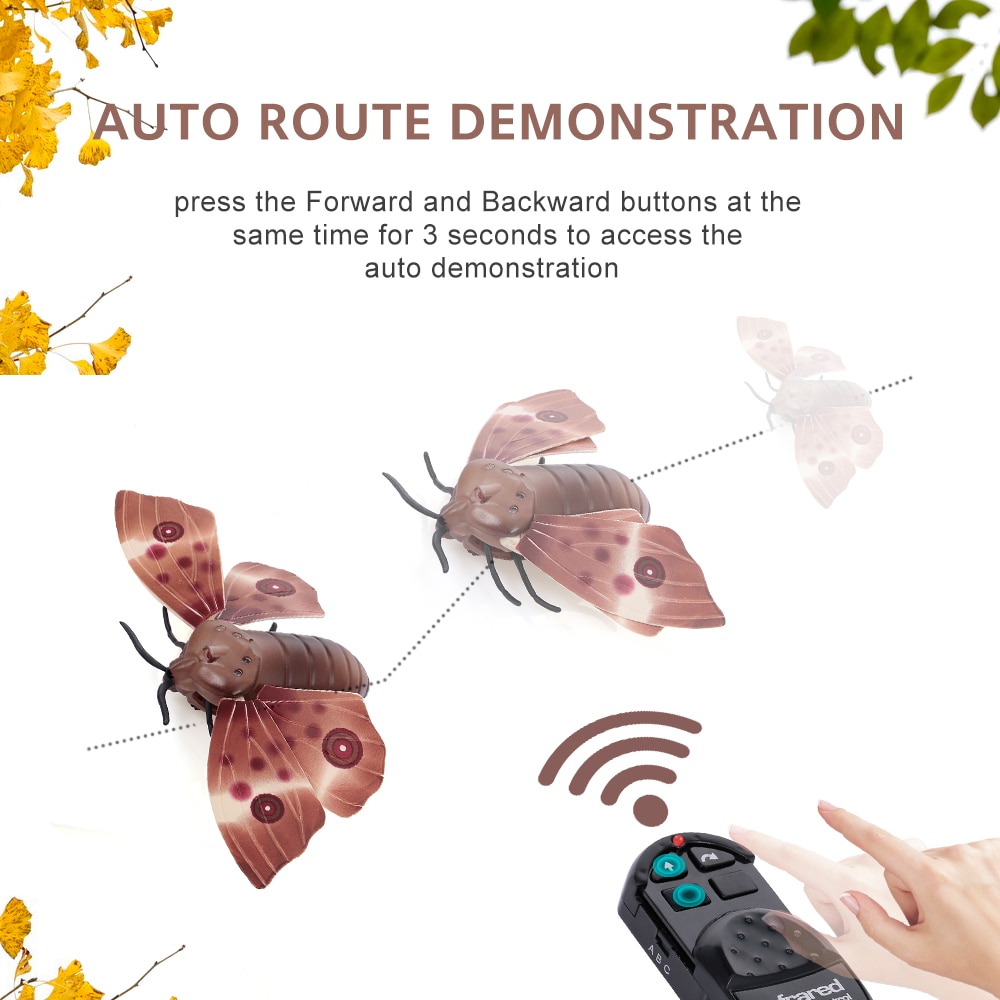 RC Animal Remote Control Moth Toys Simulated Insec... – Grandado