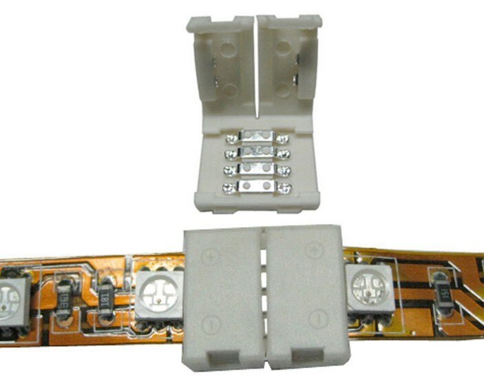 Mini 4pin 10mm RGB Connector white for 5050 RGB LE... – Vicedeal