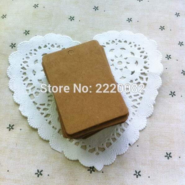 in stock 4.2x6cm blank tag 350gsm craft paper 400 ... – Vicedeal