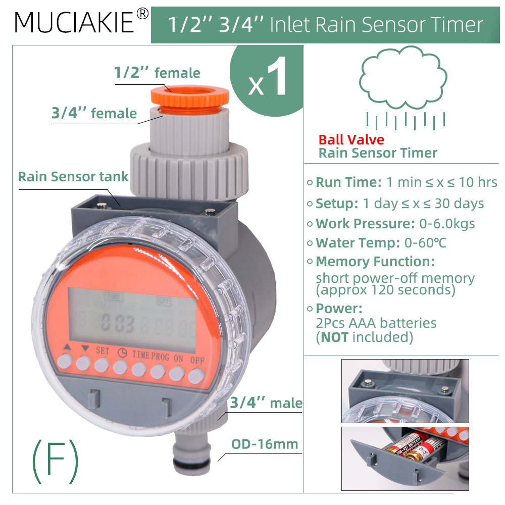 Garden Watering Timer Waterproof Rain Sensor Irrig... – Grandado