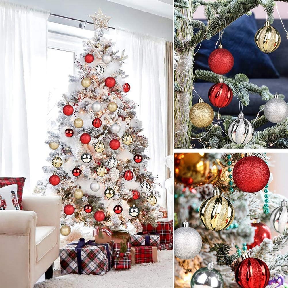 70Pcs Colorful Christmas Ball Tree Pendant Bauble ... – Vicedeal