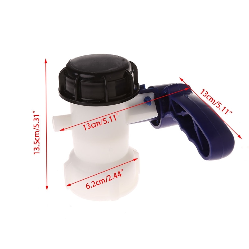 IBC Tote Tank Butterfly Valve Drain Adapter 2.44" ... – Grandado