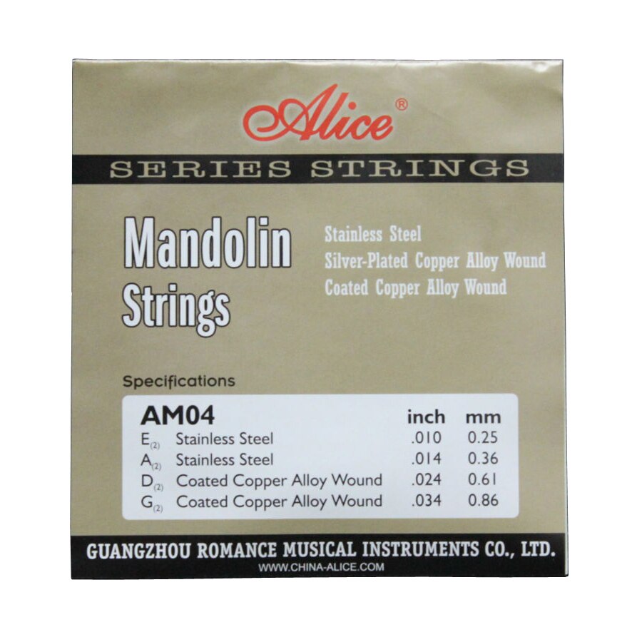 10 Sets Alice AM03/AM04 Mandolin Strings Silver-Pl... – Grandado