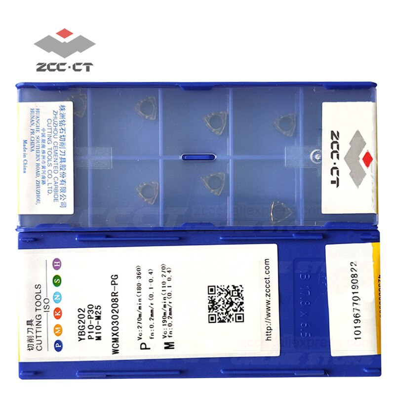 10Pcs Originele Zcc. Ct Boren Insert WCMX030208R-P... – Grandado
