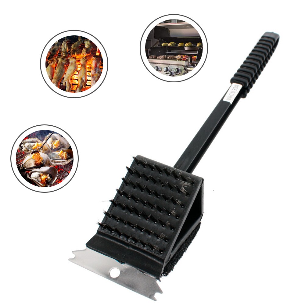 3 in 1 Corner Copper Wire Brush Picnic Barbecue Gr... – Grandado