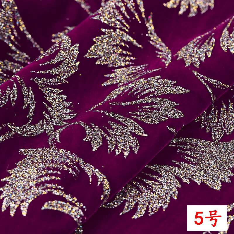 Bronzed natural mulberry silk velvet fabric for dr... – Grandado