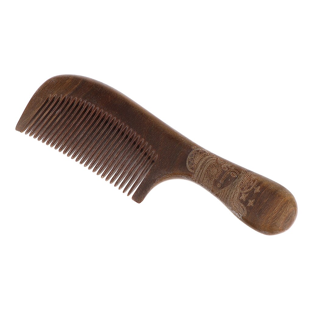 Peine de madera de sándalo Natural para desenredar... – Grandado