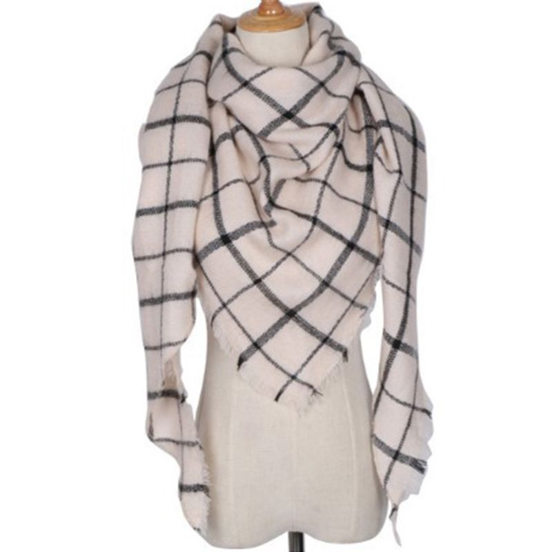 6 Colors Women Winter Warm Triangles Scarf Vintage... – Grandado