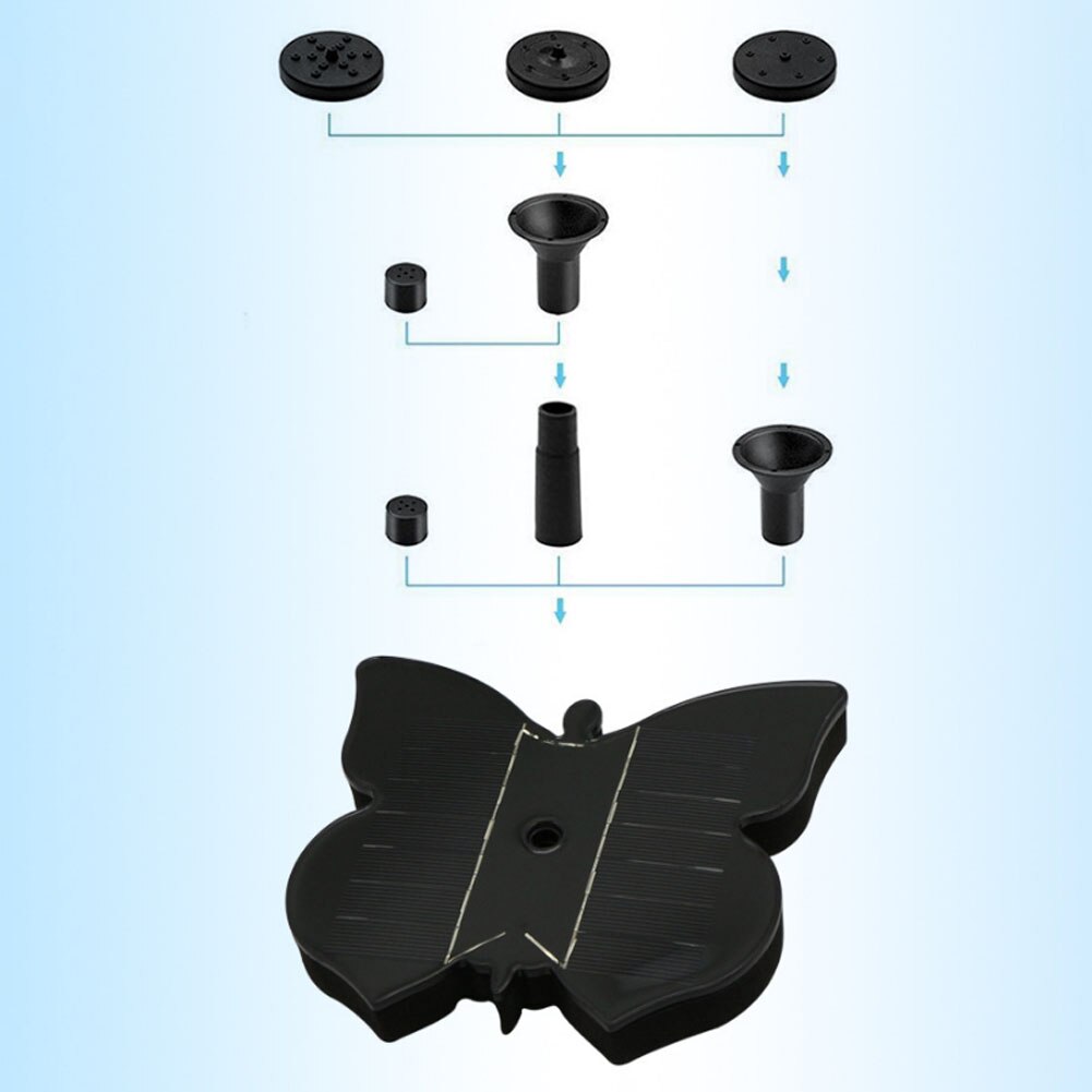 Butterfly Solar Fountain Outdoor Pool Pond Bird Ba... – Grandado