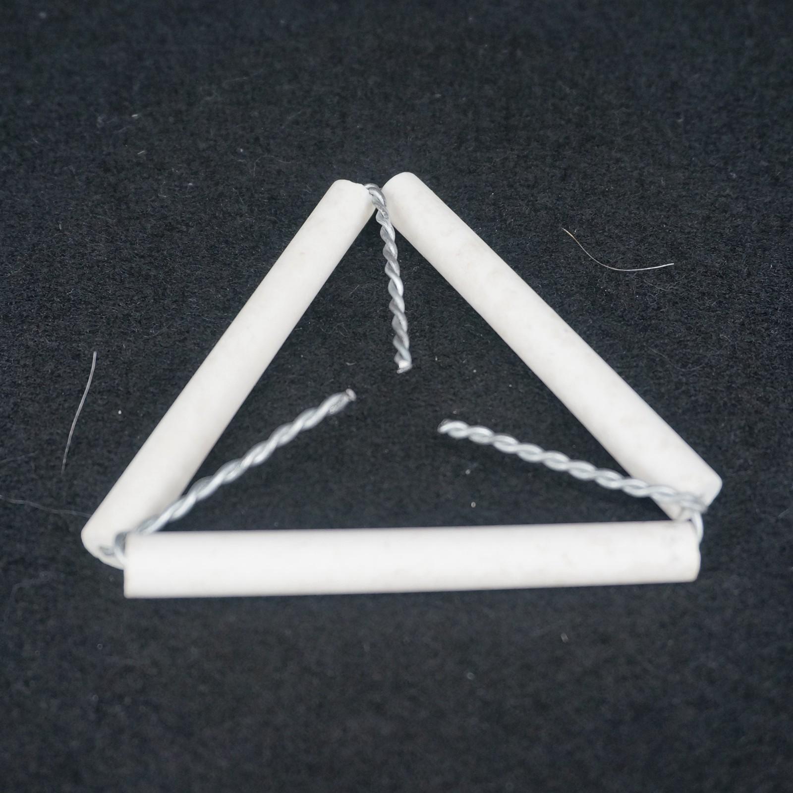 2 Pcs Pipeclay Driehoek 75X8 Mm Voor Lab Smeltkroe... – Grandado