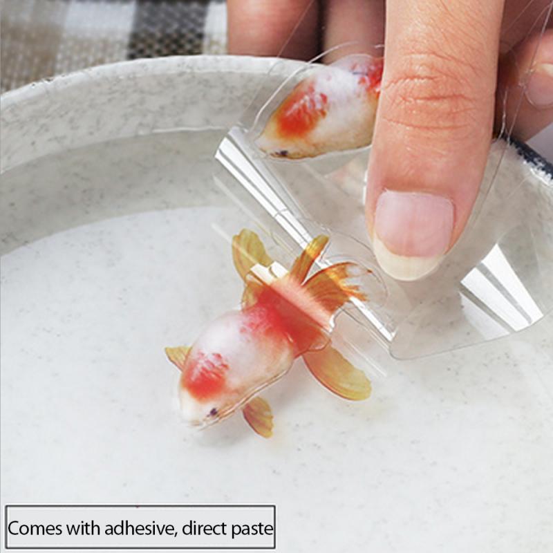 10pcs/Pack 3D Goldfish Stickers UV Resin Decal For... – Grandado