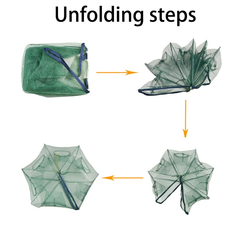 Draagbare Visnet 8-16 Gaten Outdoor Vissen Kooi Vo... – Grandado