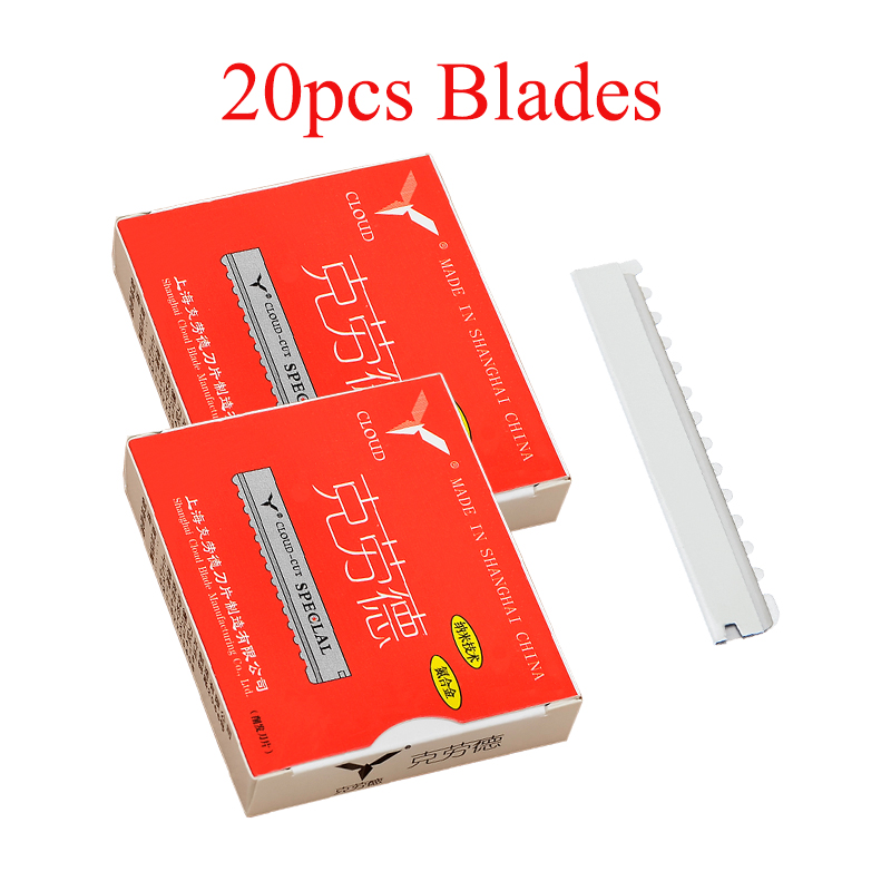 10/20pcs Stainless Steel Hair Razor Blades Barber ... – Vicedeal