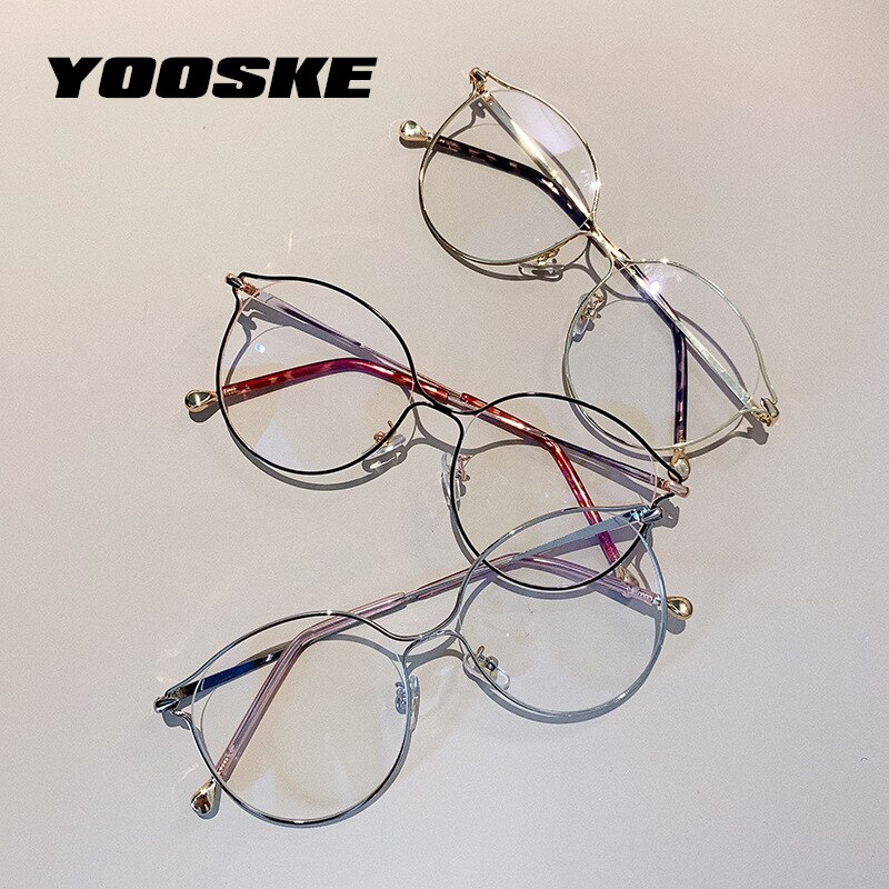 YOOSKE Brand Cat Eye Glasses Frames Women Trendy M... – Vicedeal