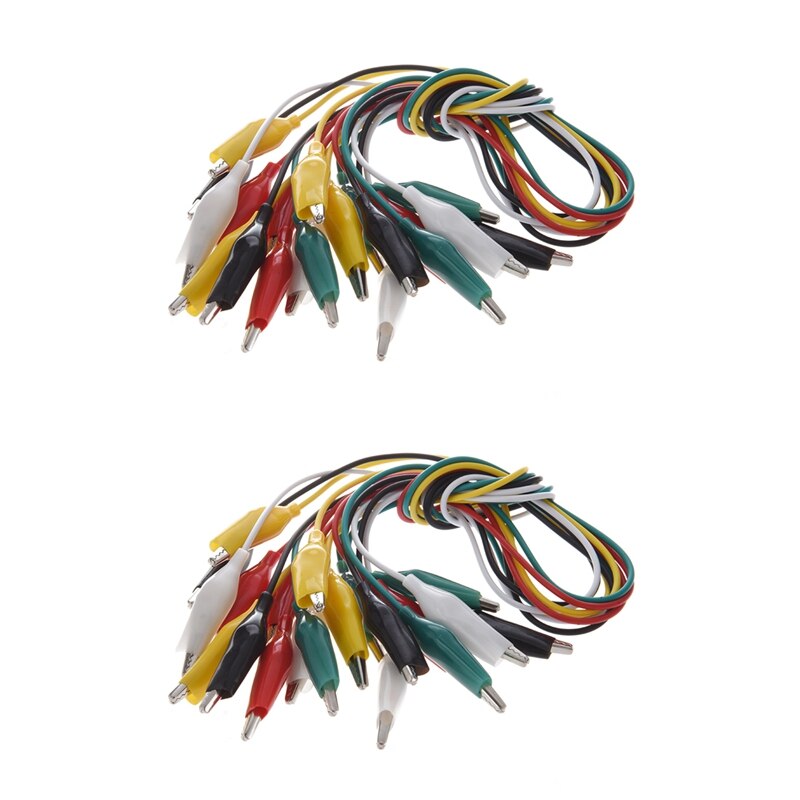 20 Pcs 5-Color Double Ended Alligator Clips Test L... – Vicedeal