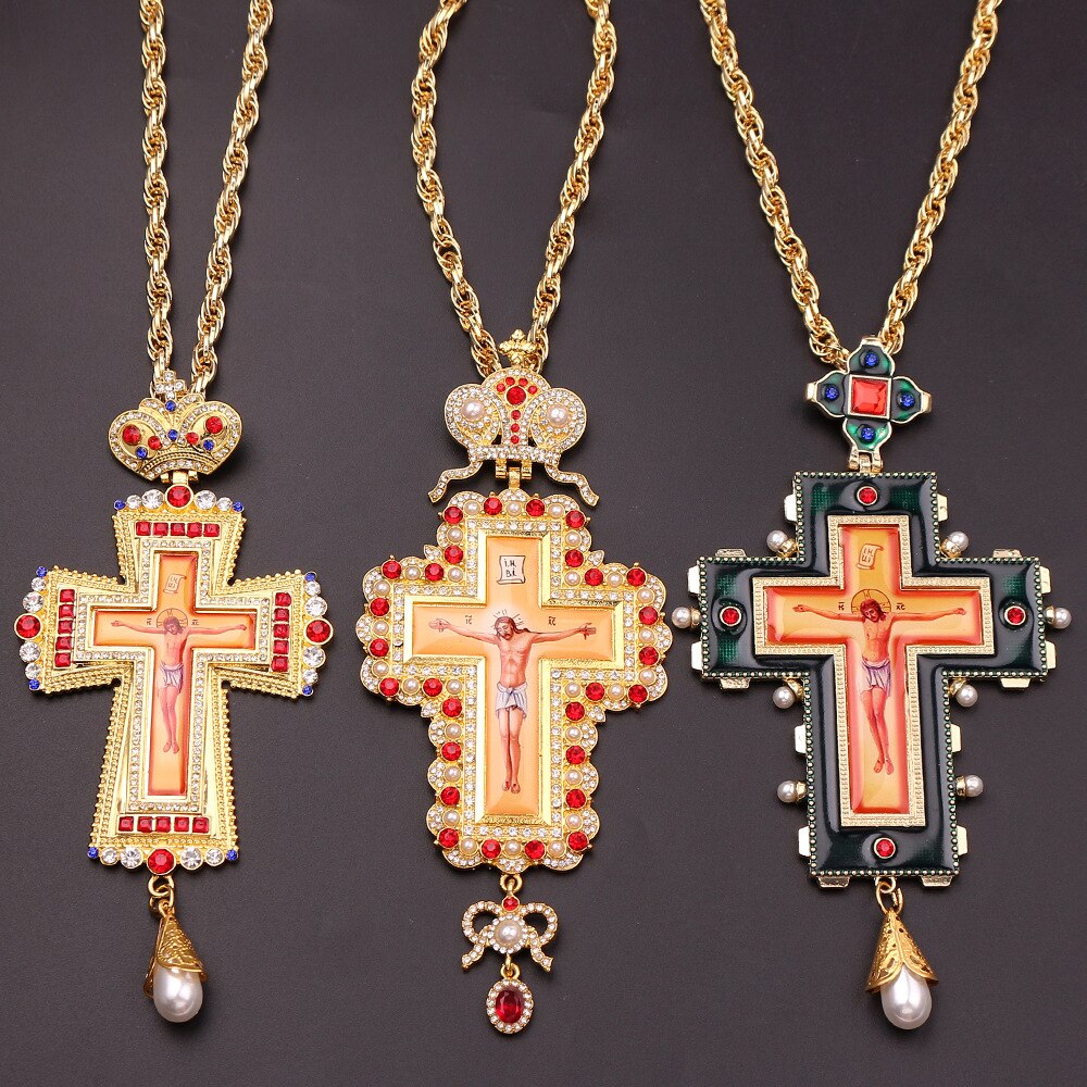 Roman Christian Jesus Cross Necklace Religious God... – Vicedeal