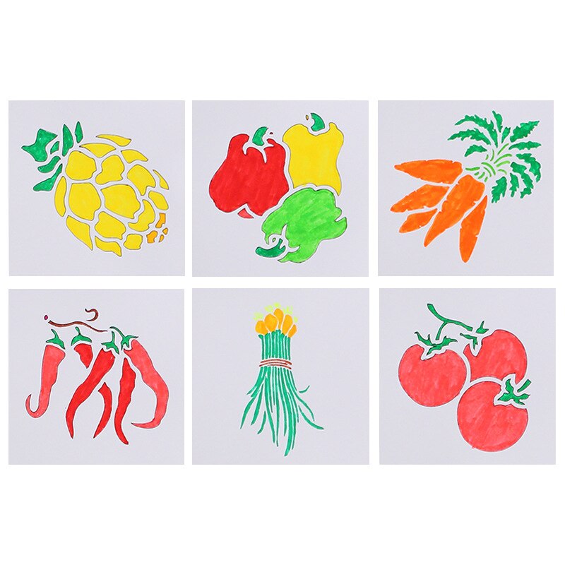 13*13 Green pepper pvc Layering Stencils for DIY S... – Grandado