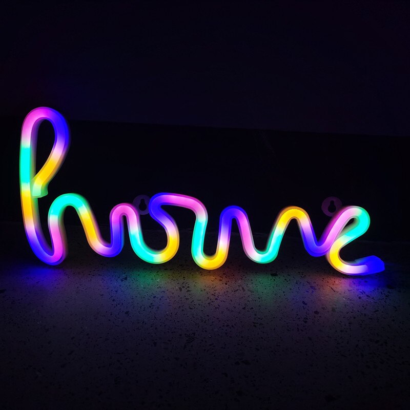 Led Neon Light Letter Home Neon Sign Wall Lights f... – Grandado