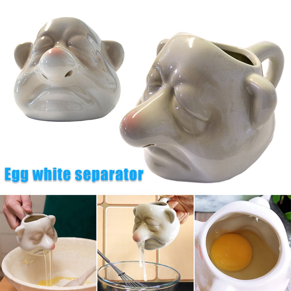 Funny Dwarf Shaped Ceramic Egg Separator Egg Yolk ... – Grandado