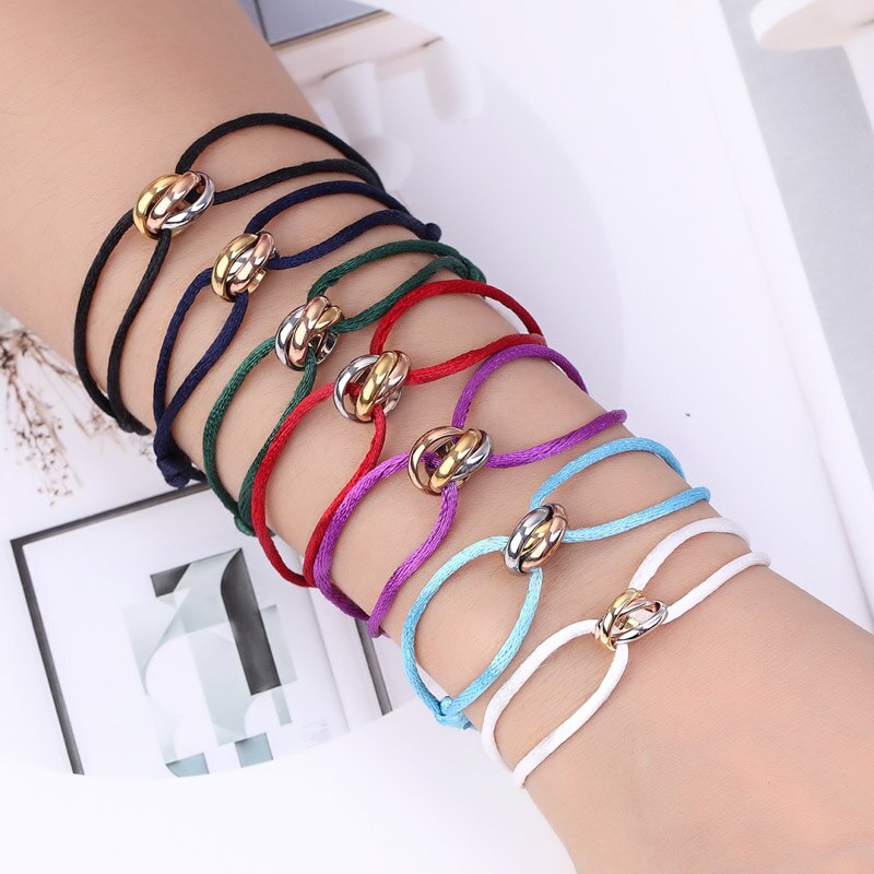 Zlxgirl Rvs Armband 3 Metalen Gesp Lint Lace Up Ke... – Grandado