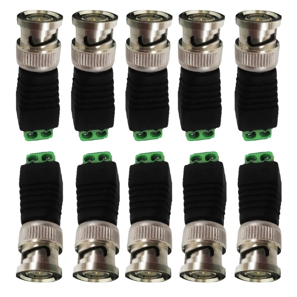 10pcs/lot BNC Male to UTP Mini Coax CAT5 To Camera... – Grandado